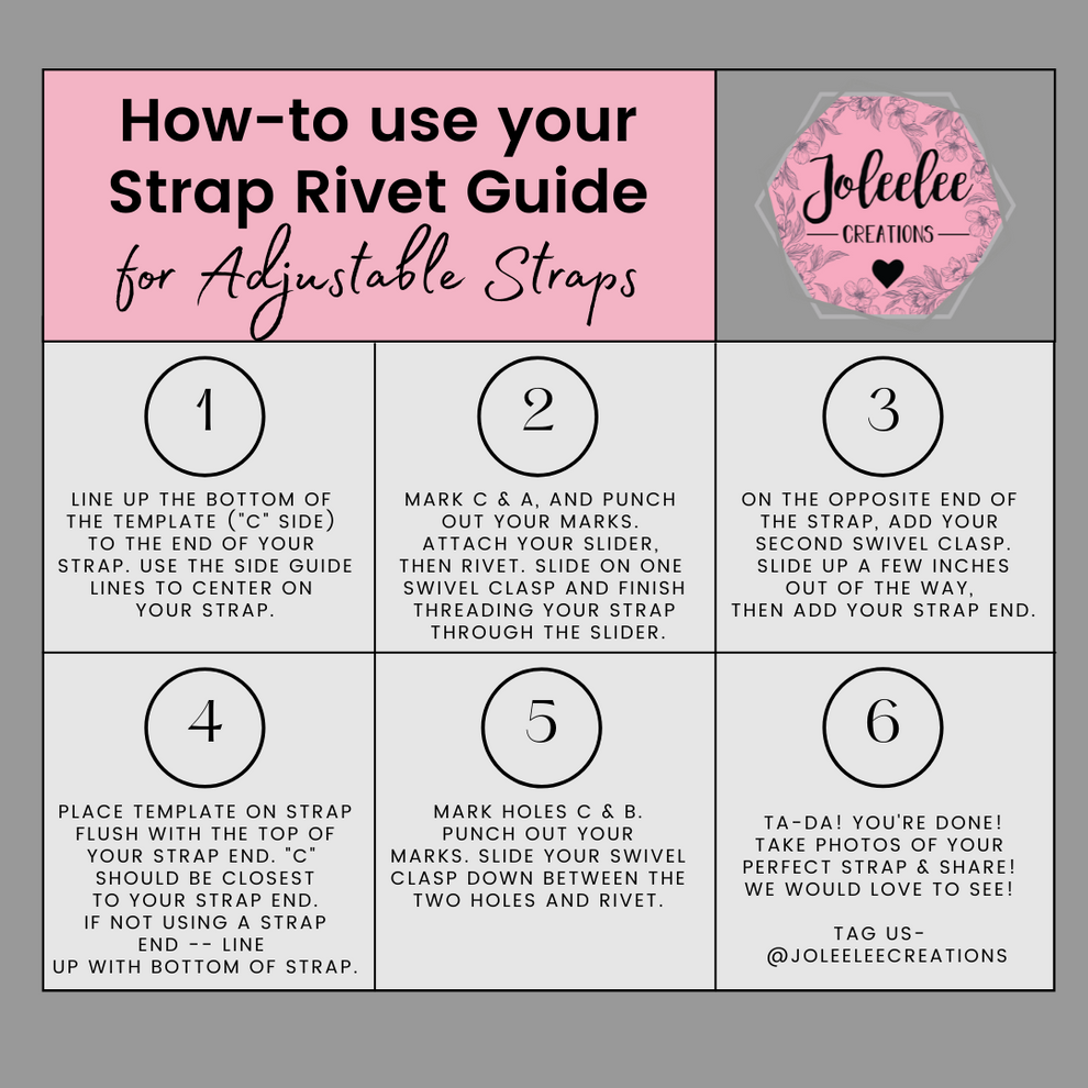 Strap Rivet Guide – Joleelee Creations